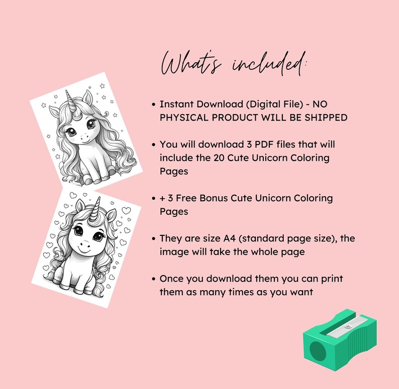20 Cute Unicorn Coloring Pages for Kids Printable Unicorn Coloring ...