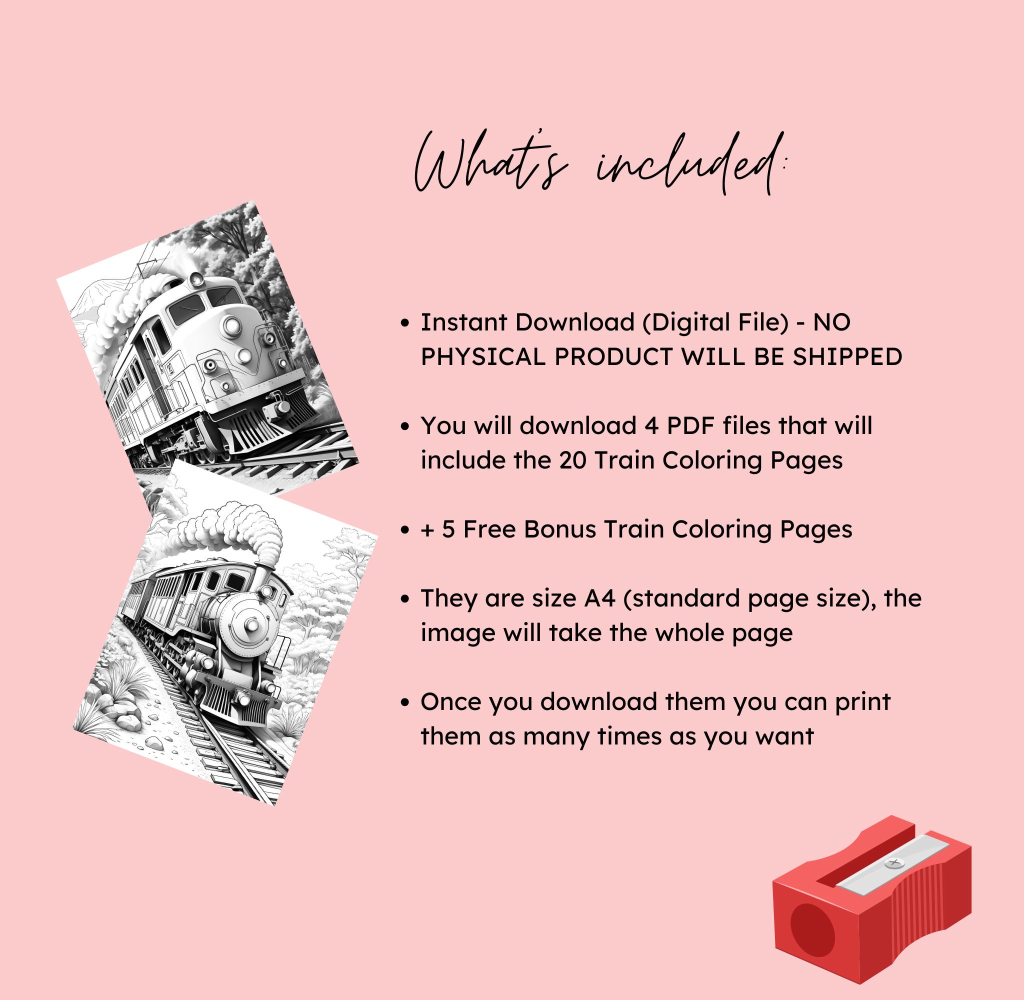 20 Train Coloring Pages for Adults Printable Train Coloring Sheets ...