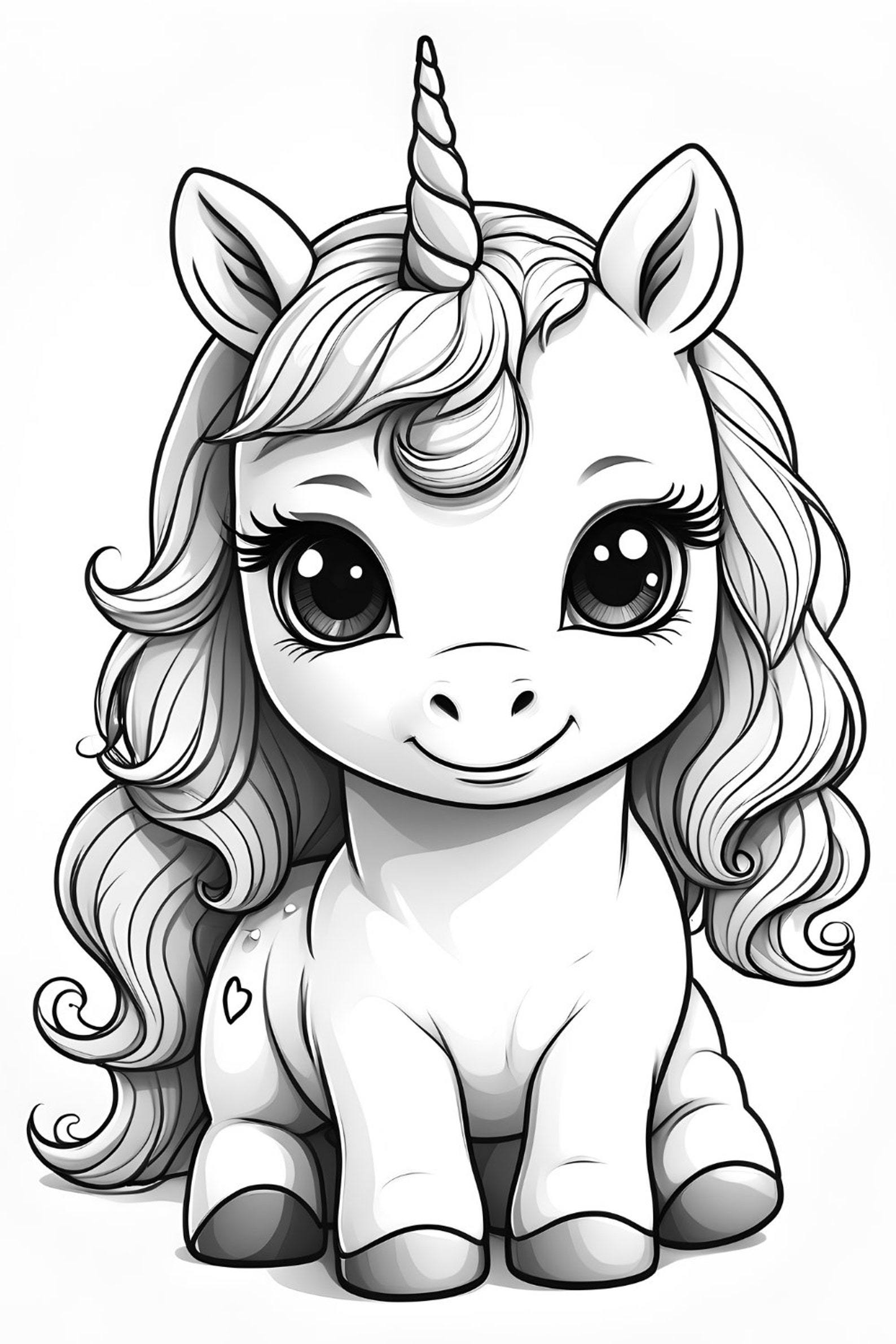 20 Cute Unicorn Coloring Pages for Kids | Printable Unicorn Coloring ...
