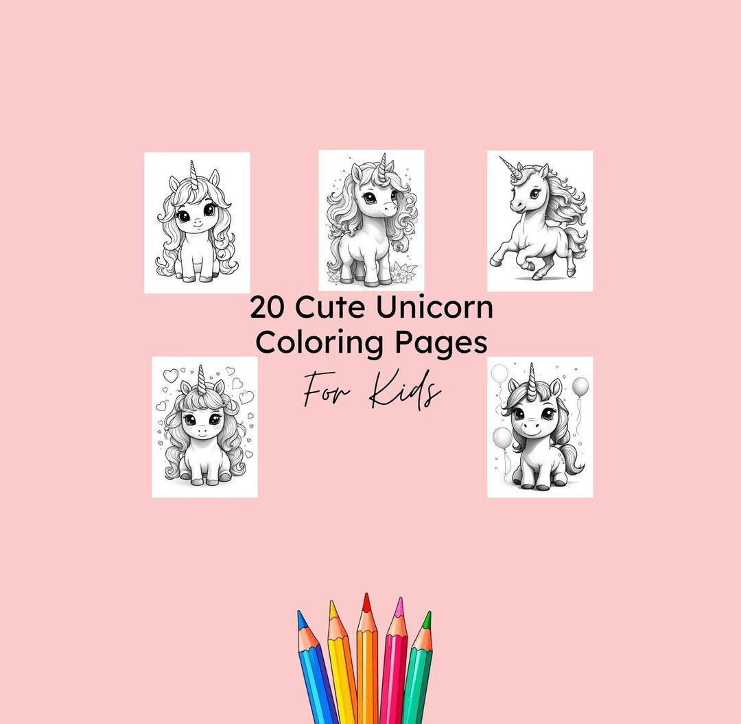 20 Cute Unicorn Coloring Pages for Kids Printable Unicorn Coloring ...