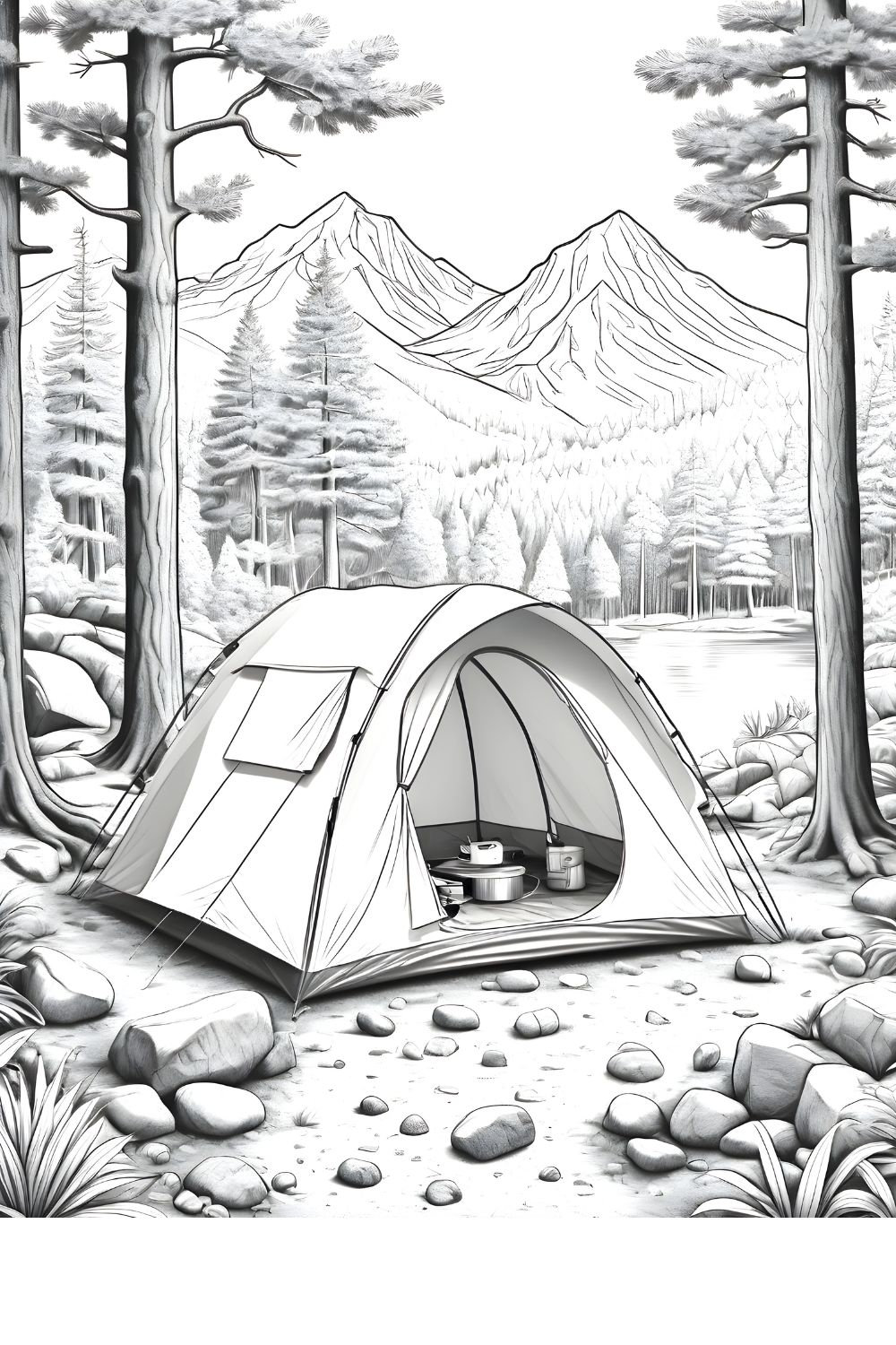 25 Camping Coloring Pages | Printable Camping Coloring Sheets | Travel ...