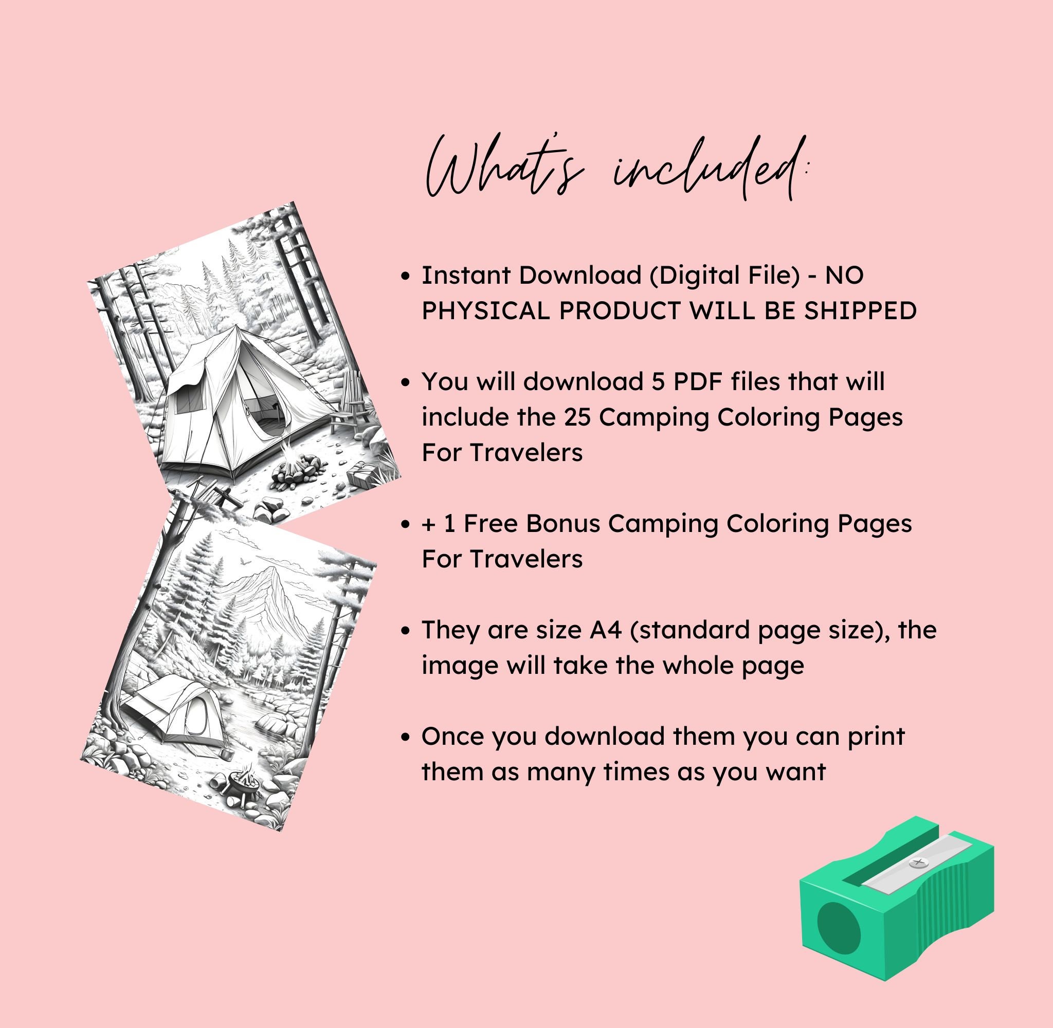 25 Camping Coloring Pages Printable Camping Coloring Sheets Travel ...