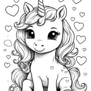 20 Cute Unicorn Coloring Pages for Kids | Printable Unicorn Coloring ...