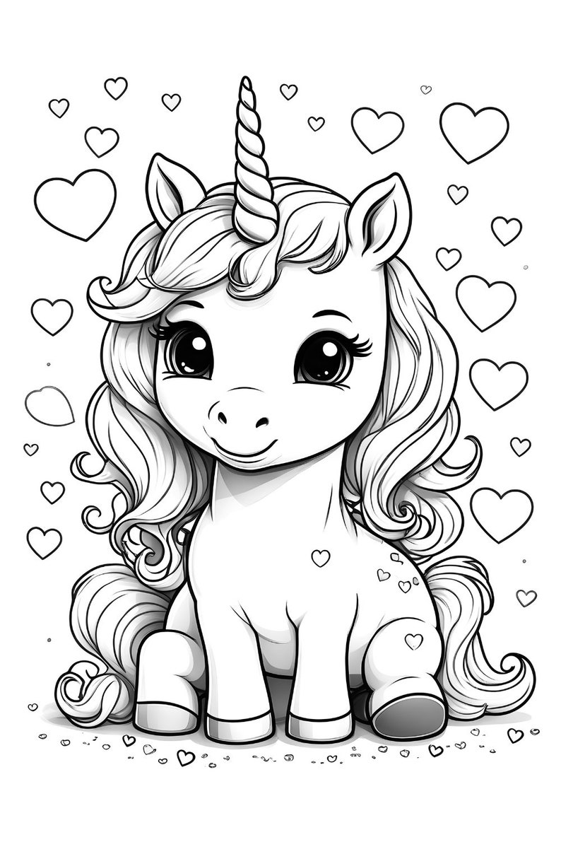 20 Cute Unicorn Coloring Pages for Kids | Printable Unicorn Coloring ...
