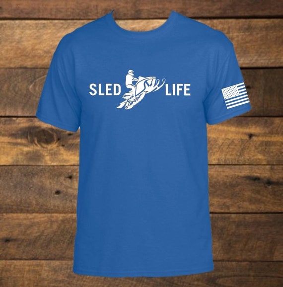Sled Life Snowmobile T-shirt - Etsy