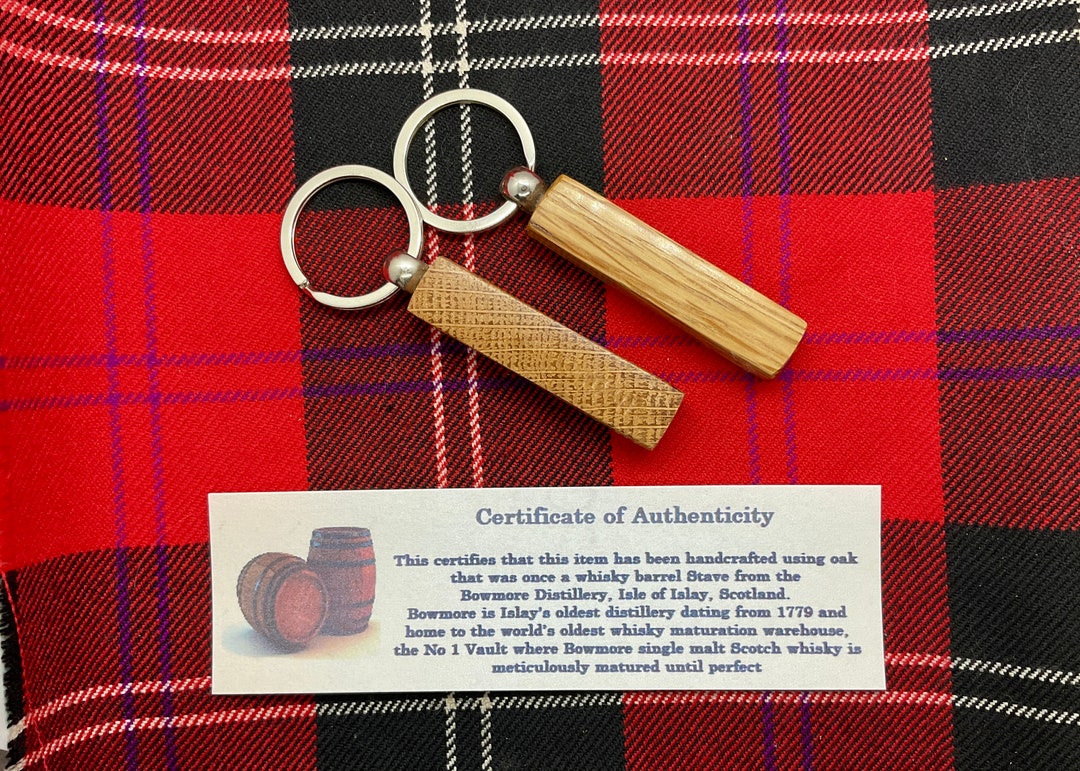 Oak Whisky Barrel Wooden Keyring, Great For, Whiskey Lover, Birthday ...