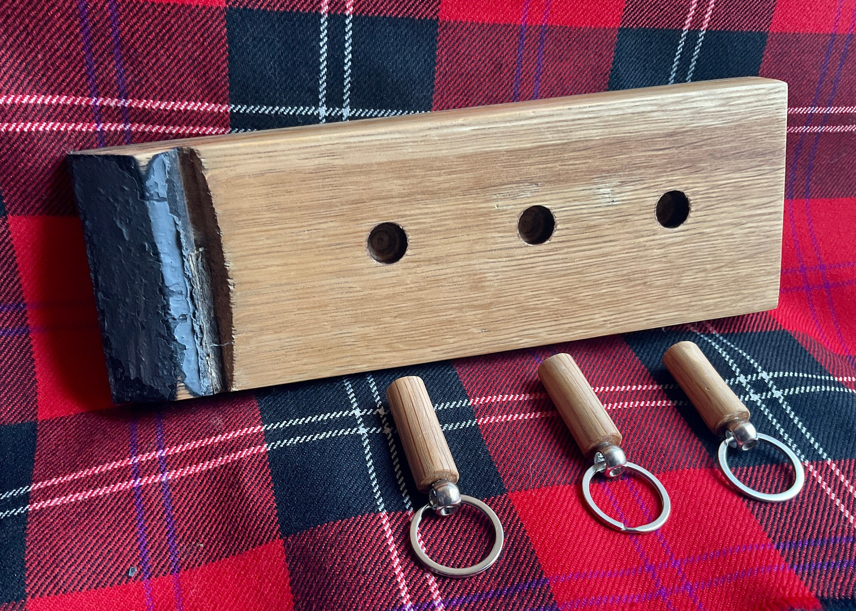 Scotch Whisky Oak Barrel Wooden Key Holder, Great for a Whiskey Lover ...
