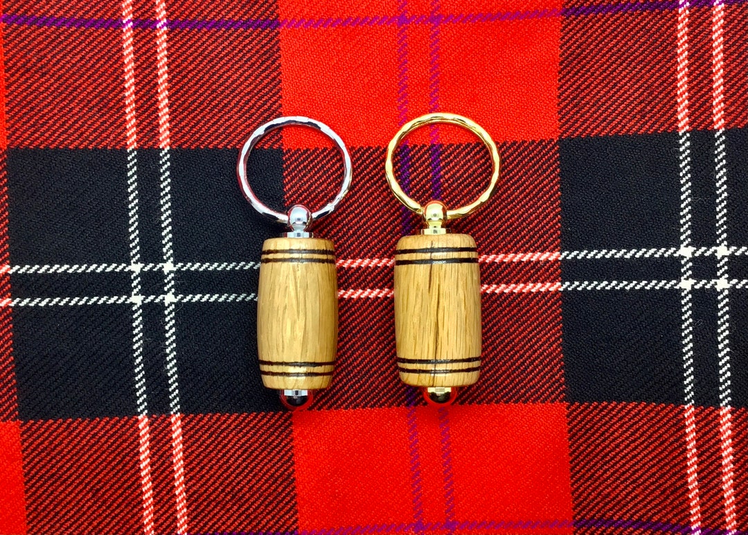 Oak Whisky Barrel Wooden Keyring, Great For, Whiskey Lover, Birthday ...