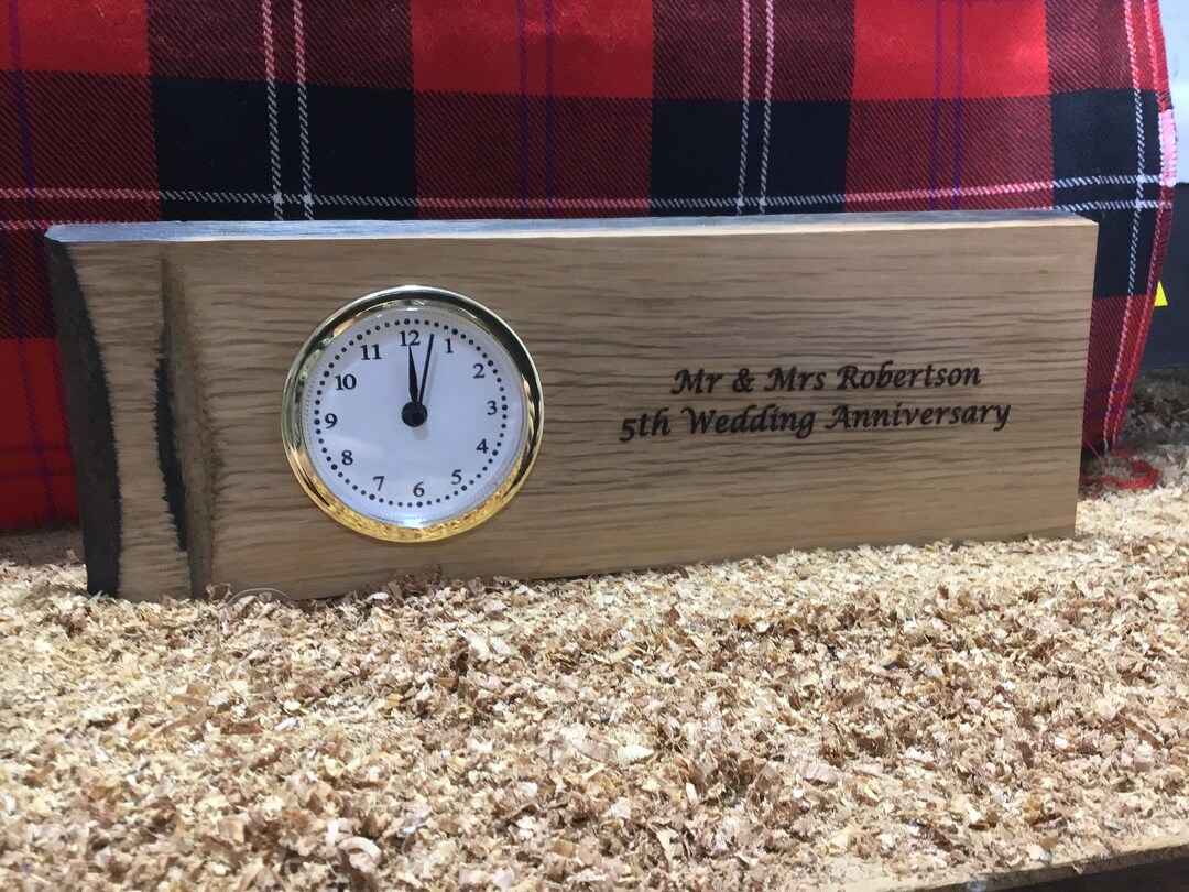 Oak Whisky Barrel Wooden Stave Clock A Gift for a Wedding - Etsy UK