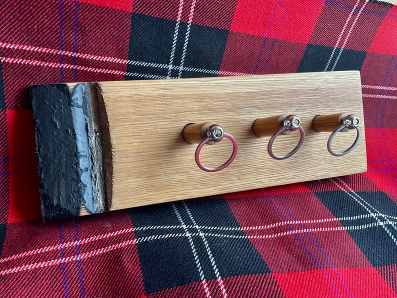 Scotch Whisky Oak Barrel Wooden Key Holder, Great for a Whiskey Lover ...