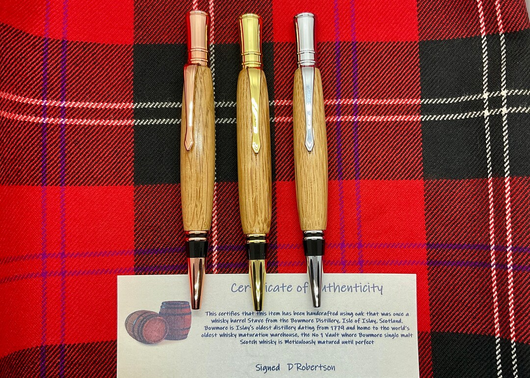 Scotch Whisky Barrel Ballpoint Pen: Handcrafted Twist Pen - Etsy UK