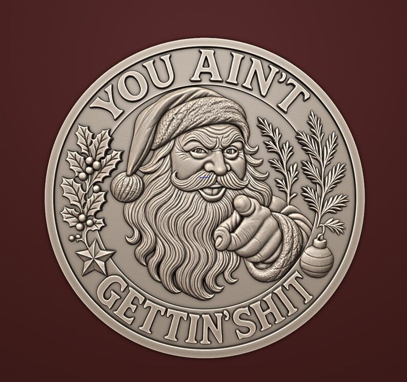 Funny Santa STL Design – CNC Router | 3D Print | Christmas Sign - Etsy