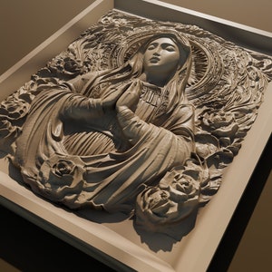 Our Lady of Grace 3D STL File: CNC Router & 3D Printing (PDF Download ...
