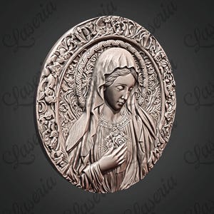 Virgin Mary Relief 3D STL Design for CNC & 3D Printing - Etsy