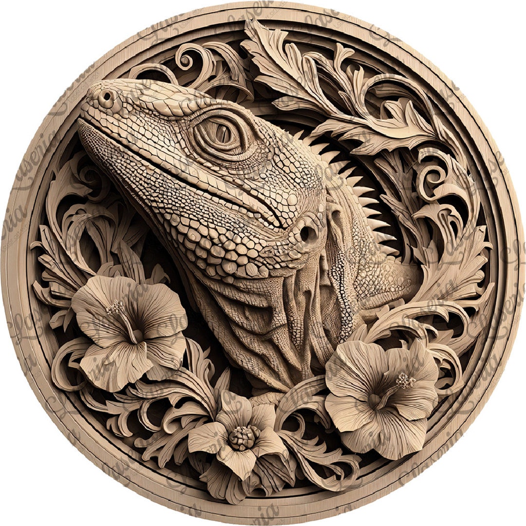 Lizard Engrave Ready Photo - Etsy