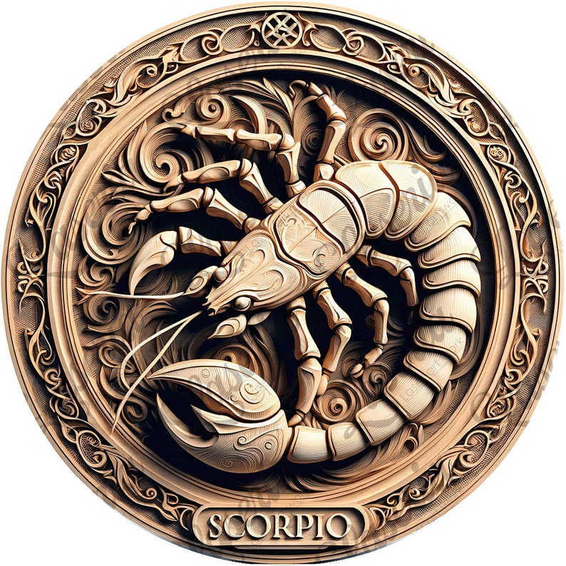 Engrave Ready Photo of Scorpio Zodiac - Etsy