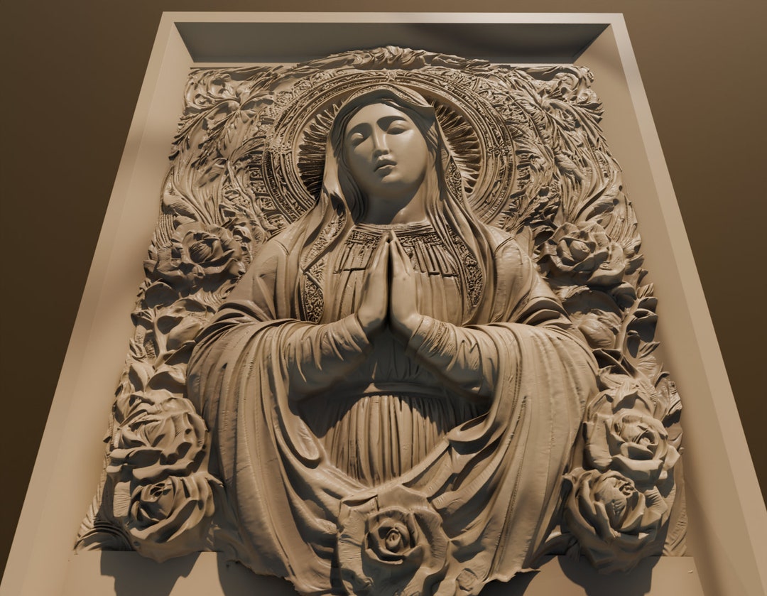 Our Lady of Grace 3D STL File: CNC Router & 3D Printing (PDF Download ...