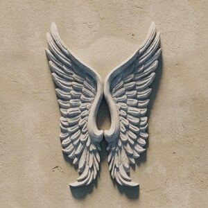 3D STL Design | Angel Wings Bas-relief | CNC Routers | 3D Printing - Etsy