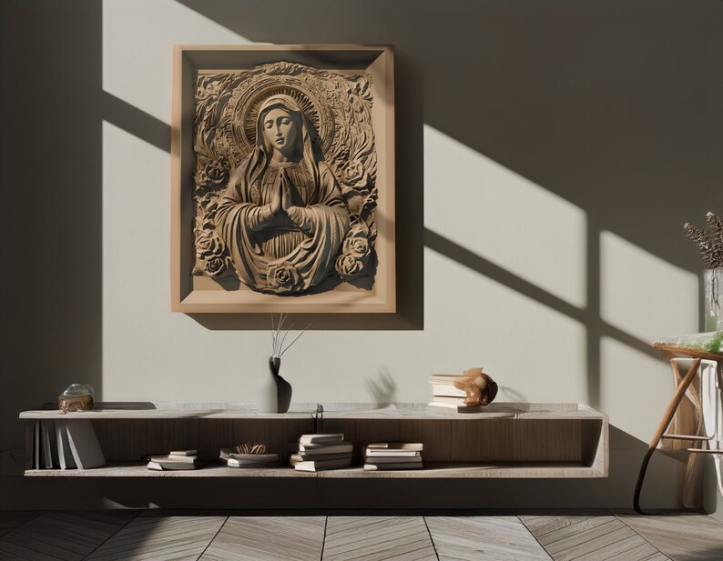 Our Lady of Grace 3D STL File: CNC Router & 3D Printing (PDF Download ...