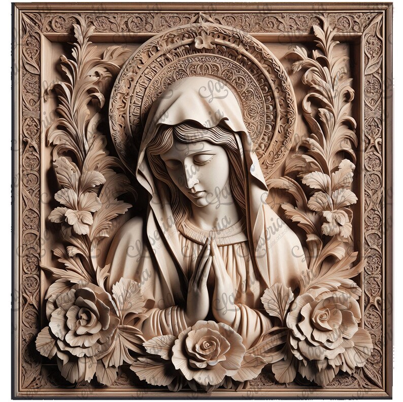 Engrave Ready Photo of Virgin Mary - Etsy