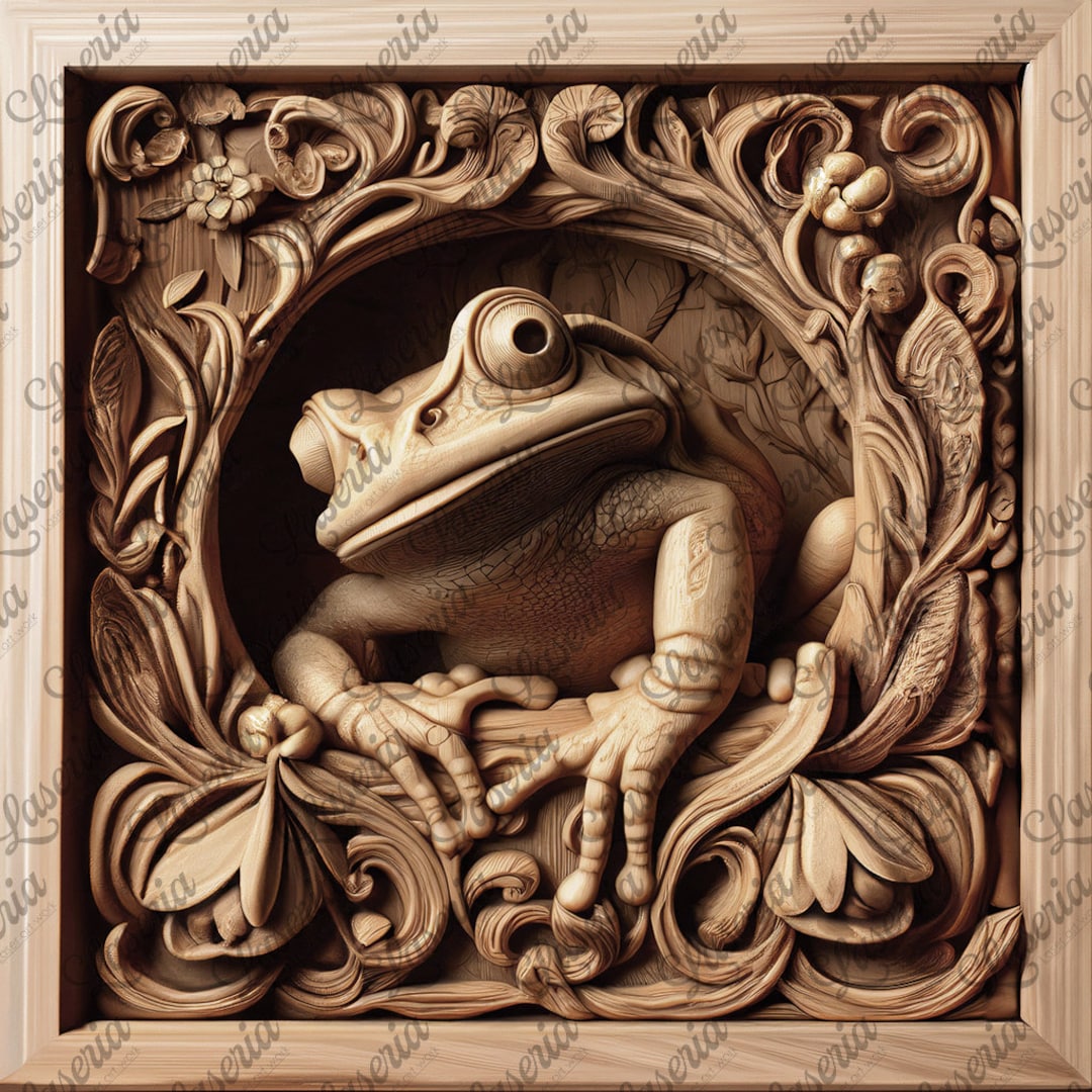 Frog Engrave Ready Photo - Etsy