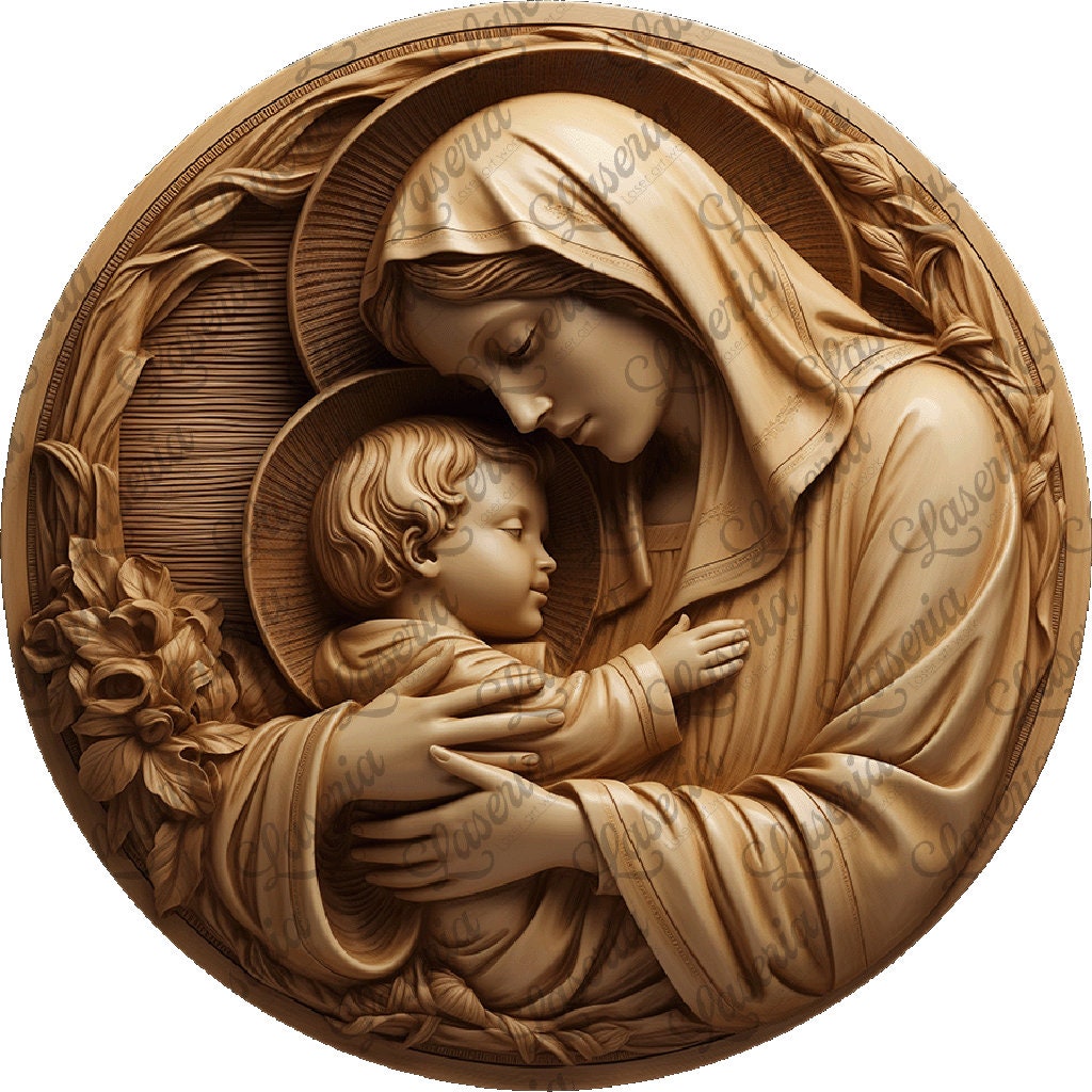 Virgin Mary Engrave Ready Photo - Etsy