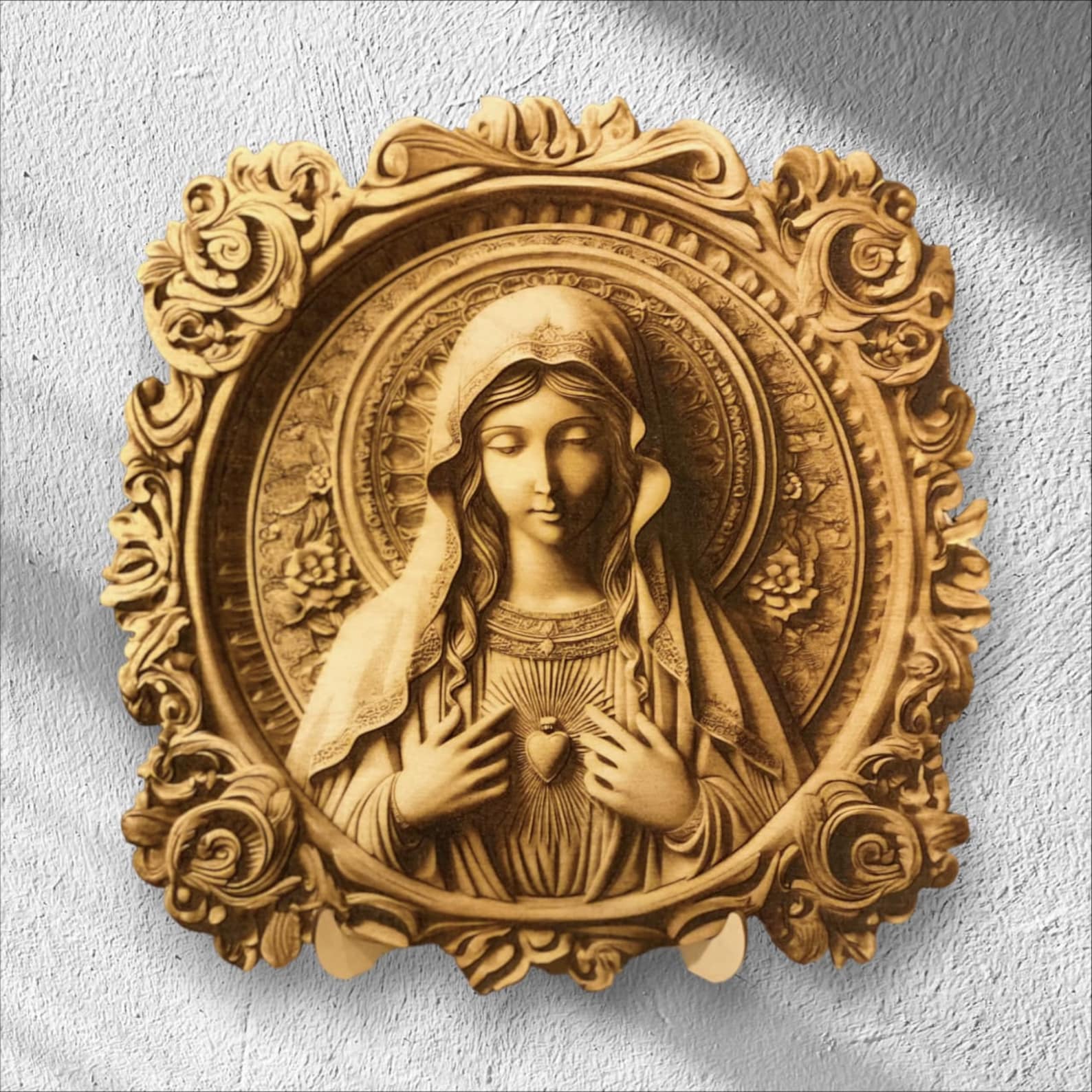 Virgin Mary Engrave Ready Photo - Etsy