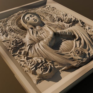 Our Lady of Grace 3D STL File: CNC Router & 3D Printing (PDF Download ...