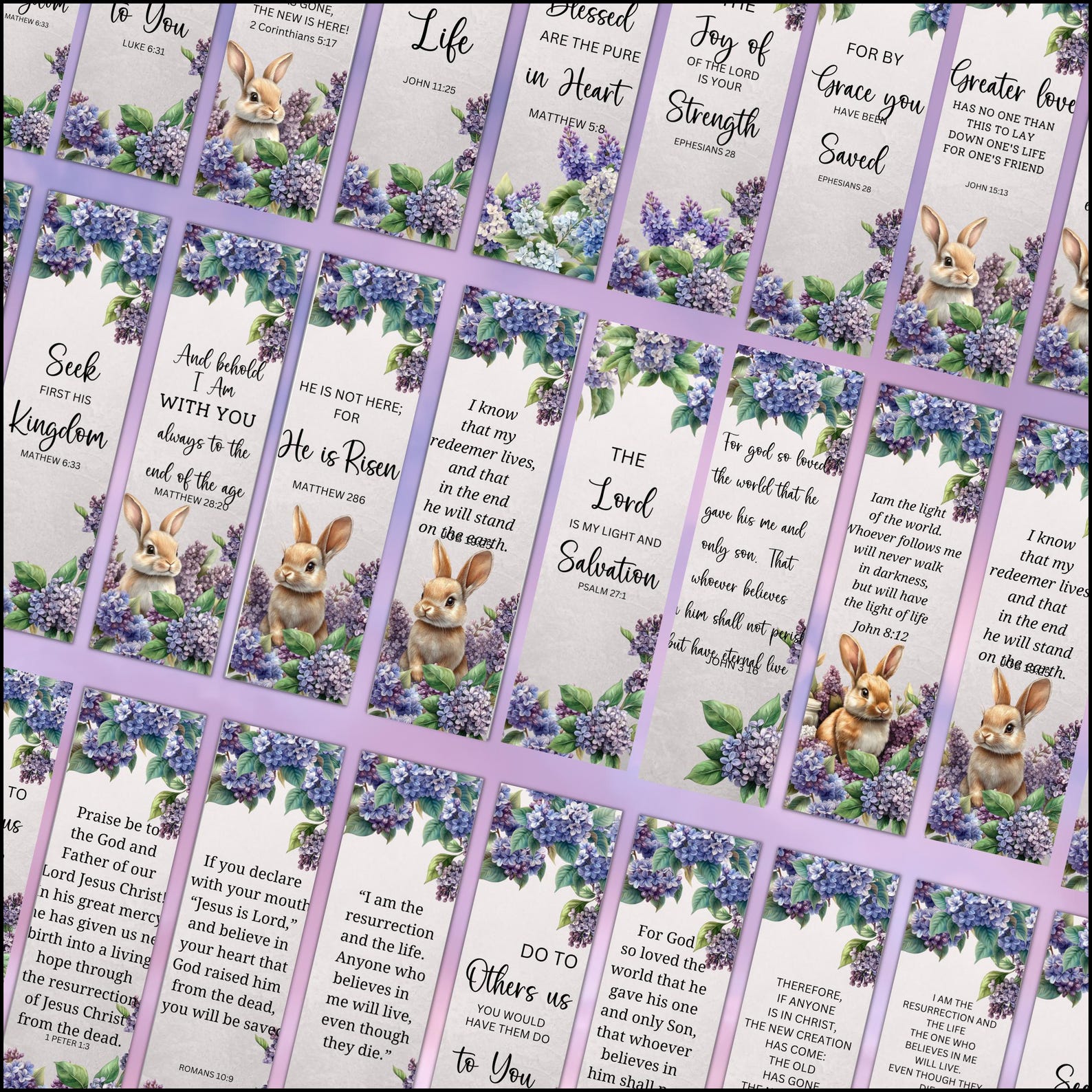 Christian Easter Bookmarks Printable Religious Easter Gifts, Bible ...