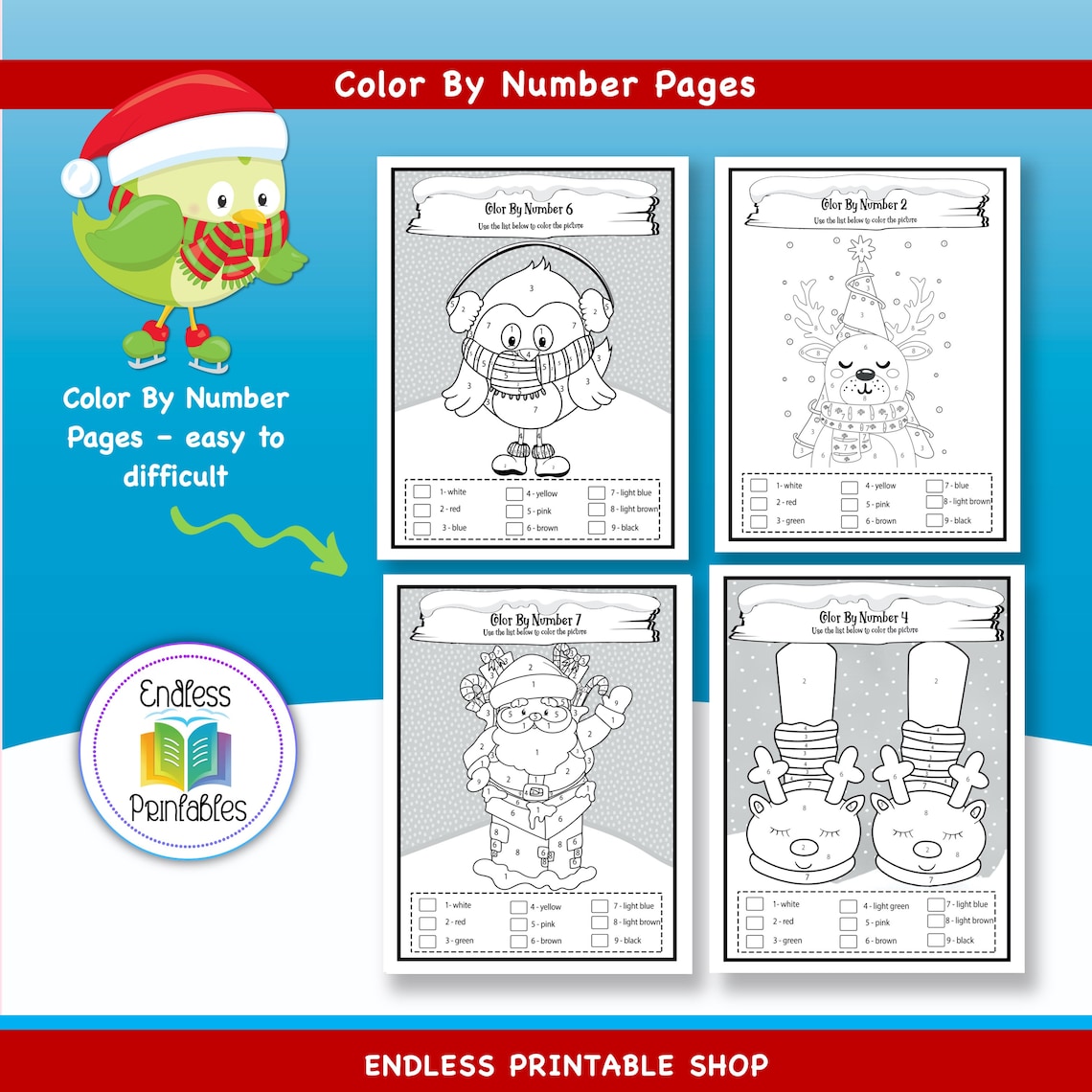 Printable Christmas Activity Pages for Kids Christmas - Etsy