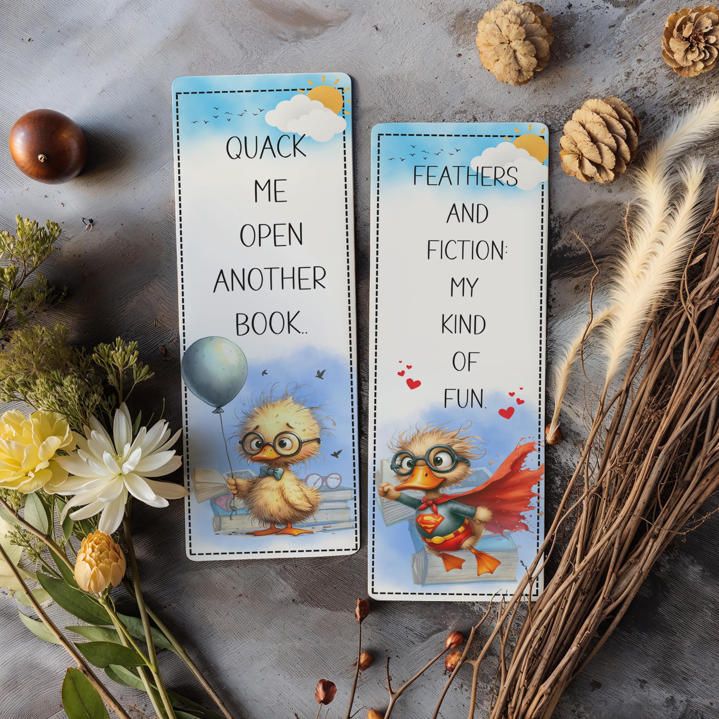 Funny Duck Bookmarks - Printable Animal Quotes Bundle (digital Download ...