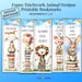 Patchwork Animal Bookmark Set - Printable Book Lover Gift (digital ...