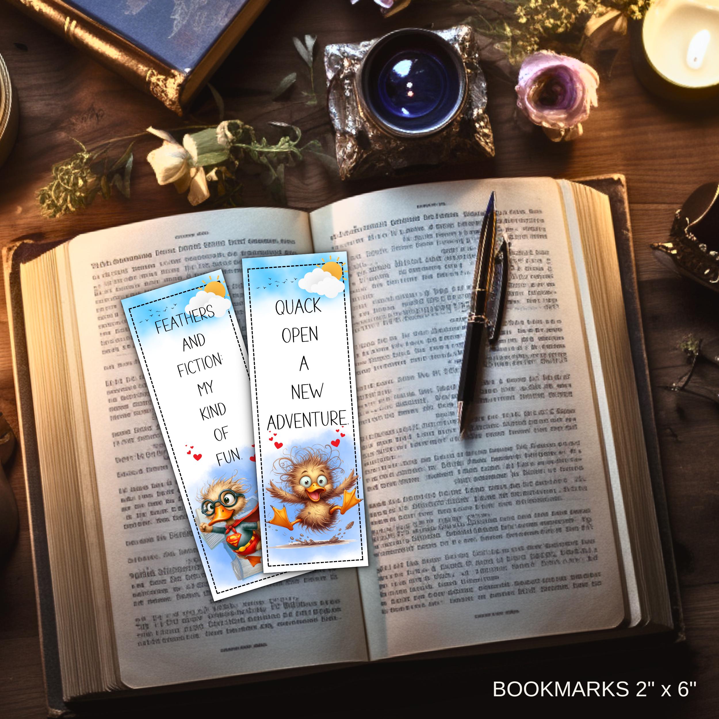 Funny Duck Bookmarks - Printable Animal Quotes Bundle (digital Download ...