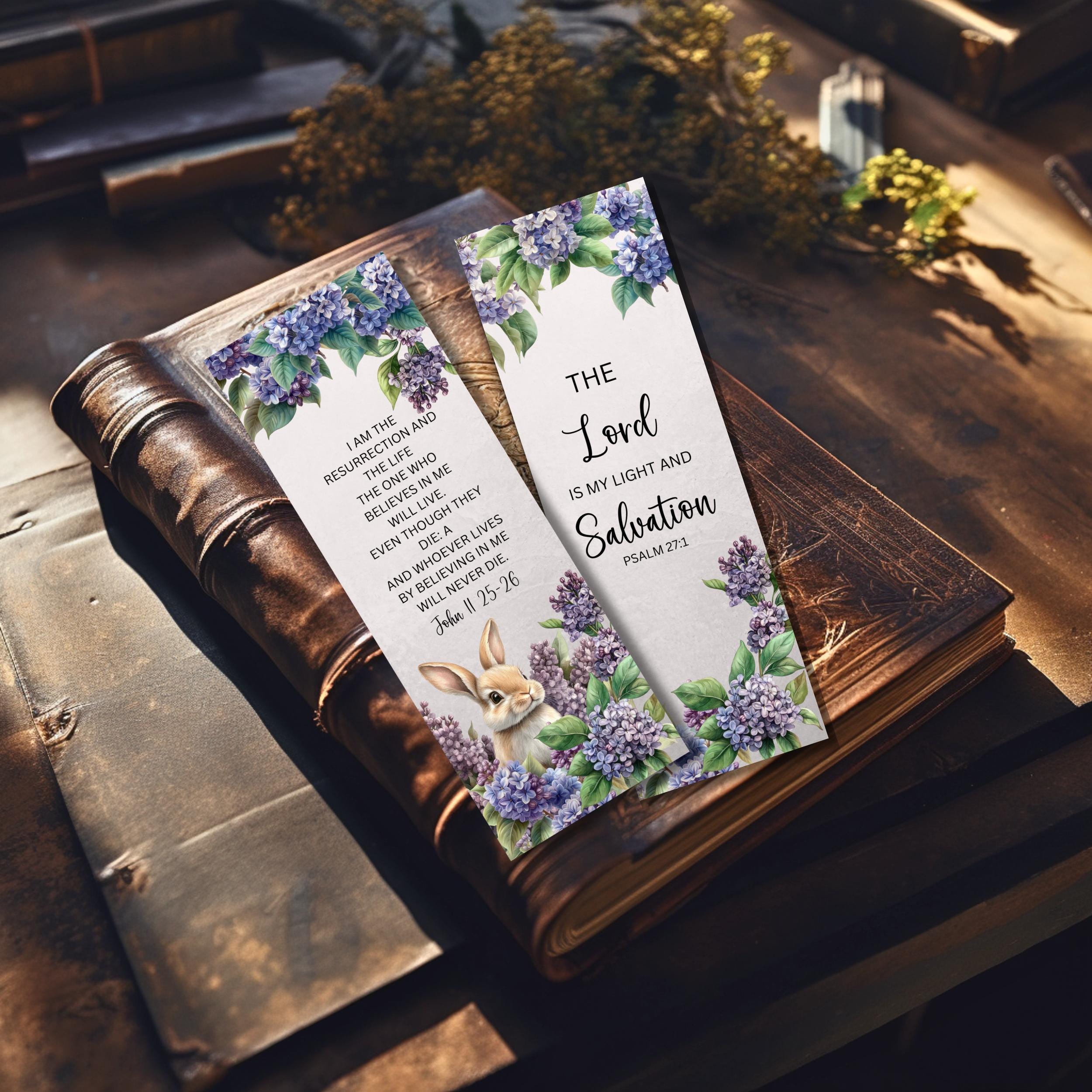 Christian Easter Bookmarks Printable Religious Easter Gifts, Bible ...