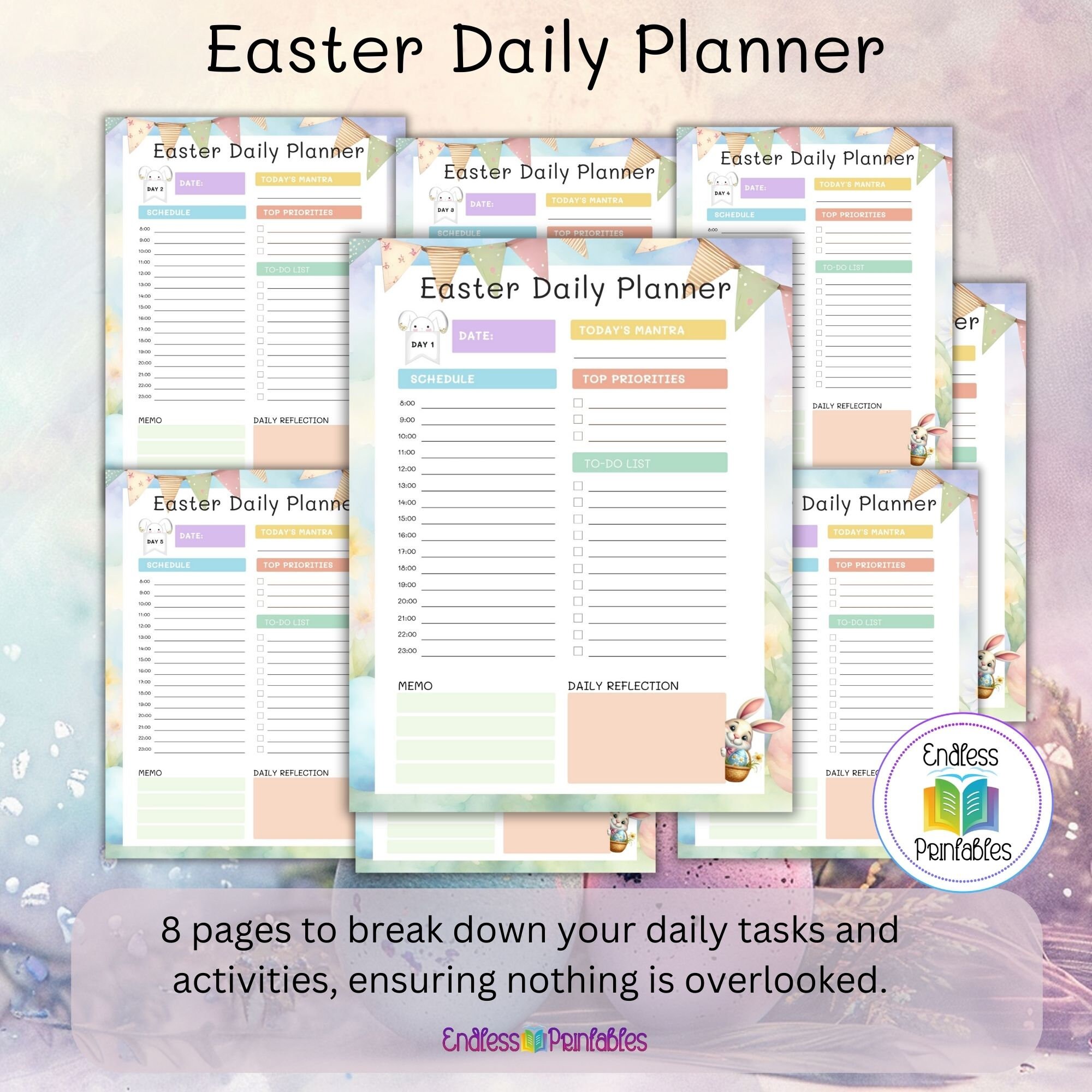 Easter Planner Printable, Easter Checklist, Easter Bunny,easter Party ...