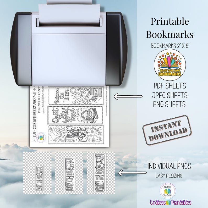 Coloring Bookmarks - Inspirational Quotes, 35 DIY Gift Designs ...