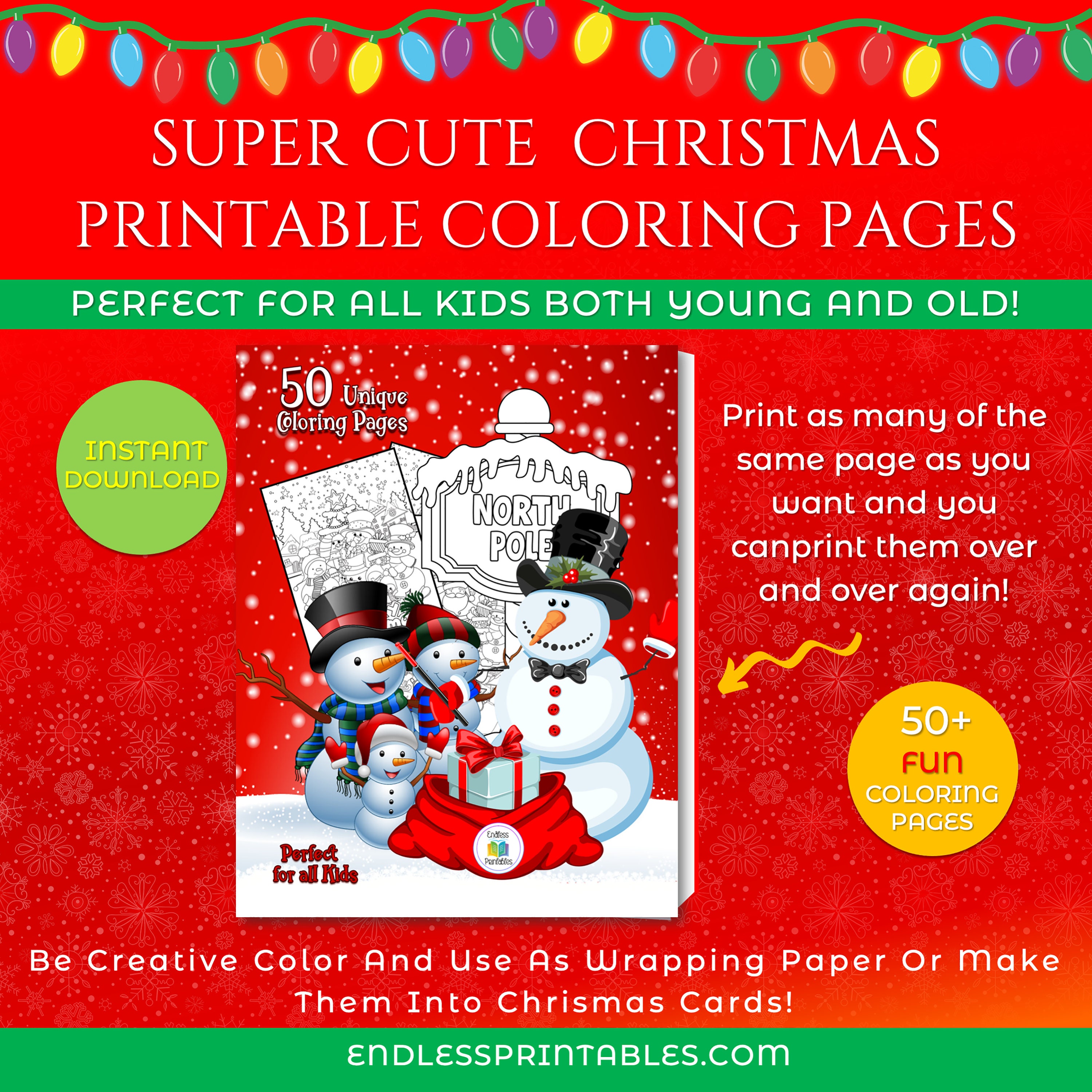 Christmas Coloring Pages 60 Snowman Printable Christmas Coloring Pages ...