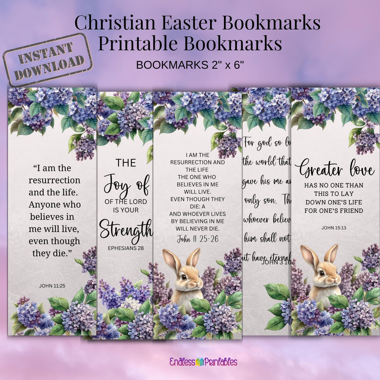Christian Easter Bookmarks Printable Religious Easter Gifts, Bible ...