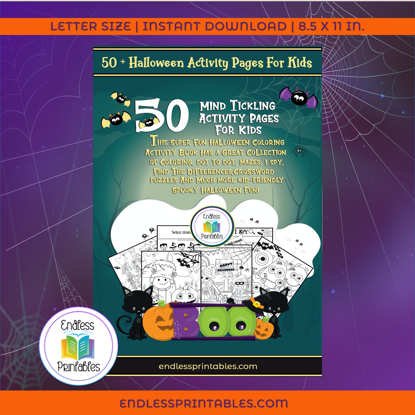 Printable Halloween Activity Pages | Halloween Coloring Sheets for Kids ...