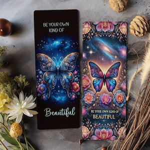 Butterfly Bookmark Bundle - Motivational Affirmation Printable Designs ...