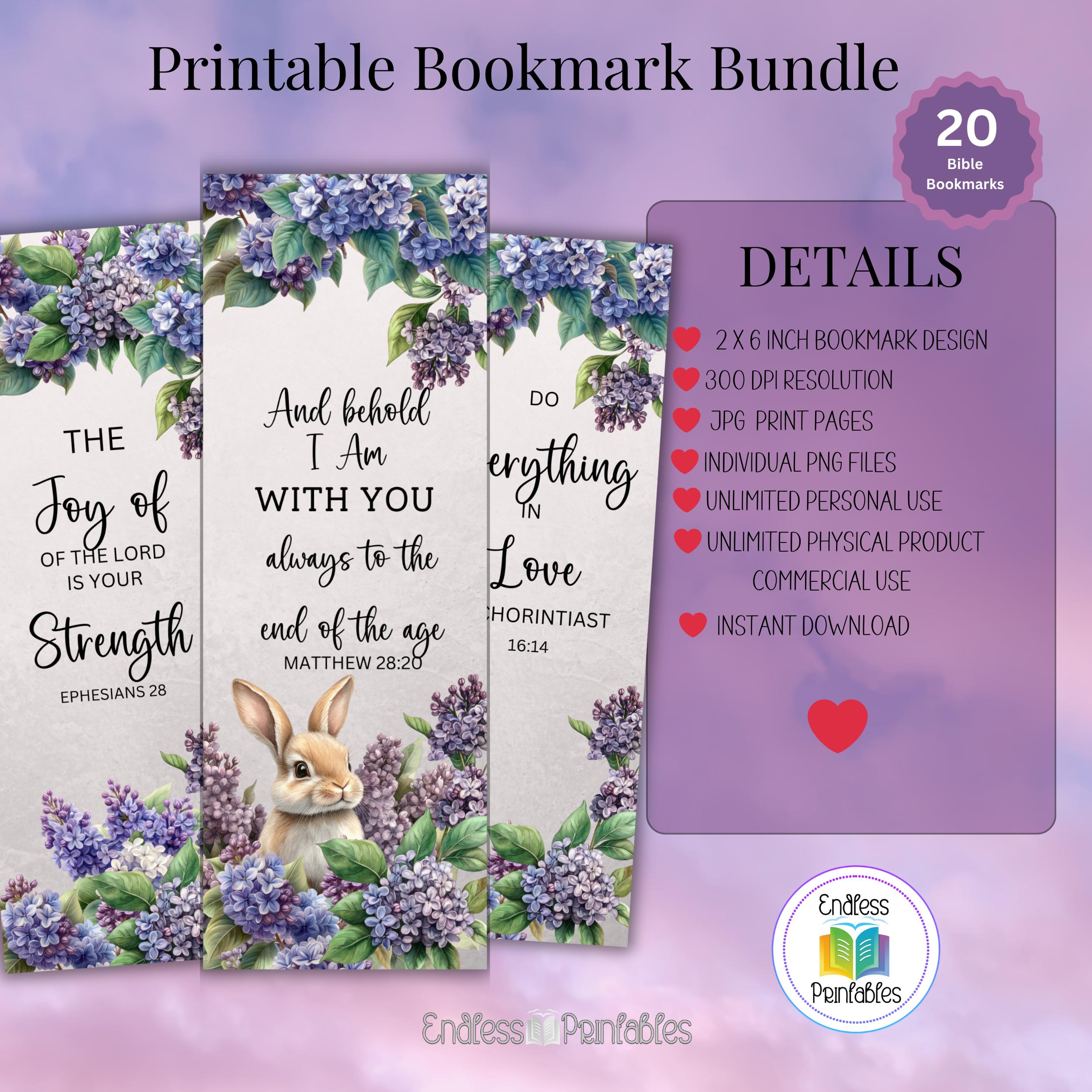 Christian Easter Bookmarks Printable Religious Easter Gifts, Bible ...