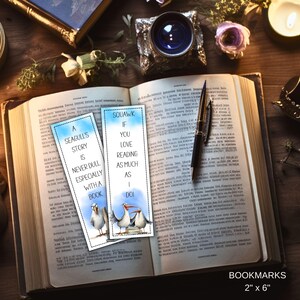 Funny Seagull Bookmark Printable Quotes Animal Bookmark Bundle ...