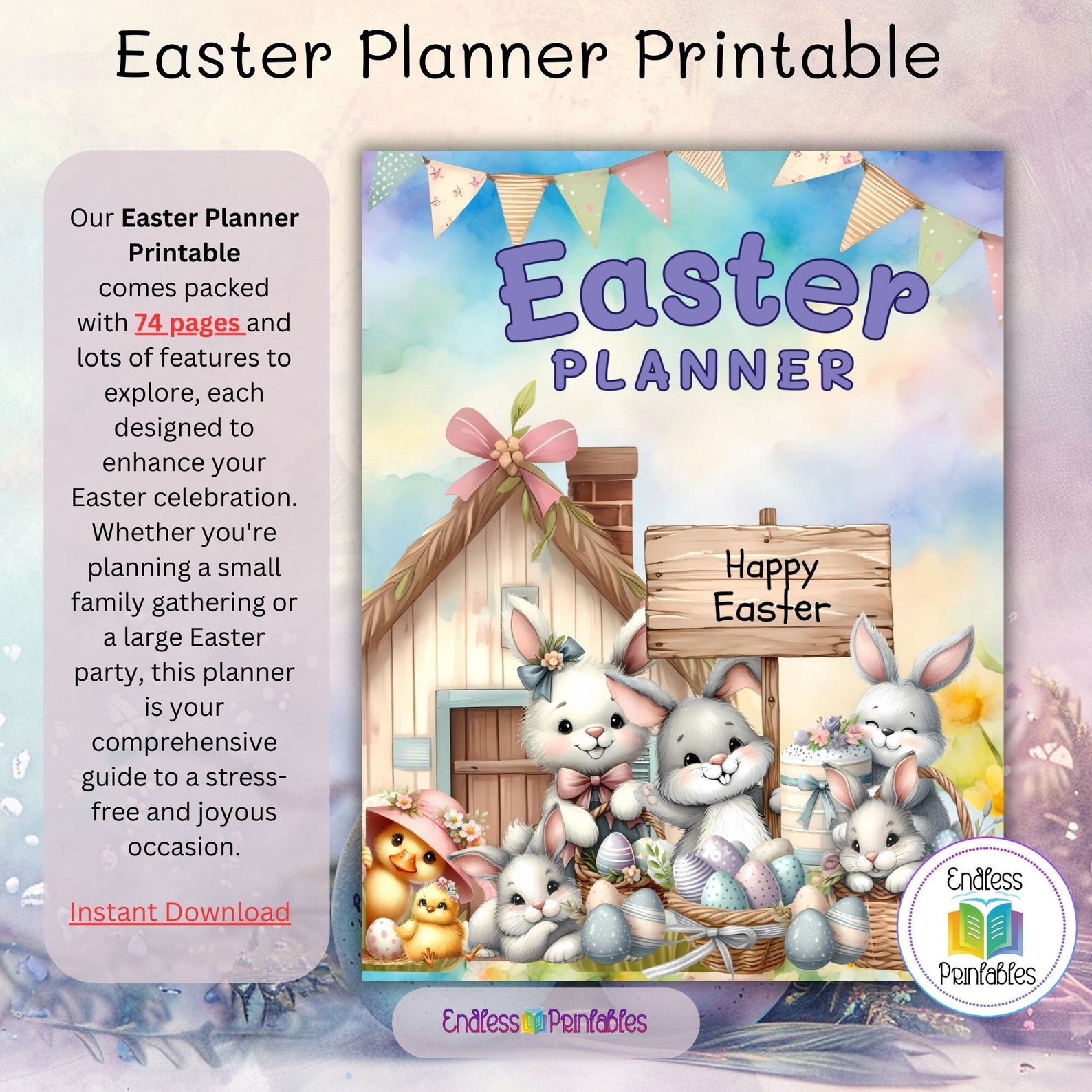 Easter Planner Printable, Easter Checklist, Easter Bunny,easter Party ...