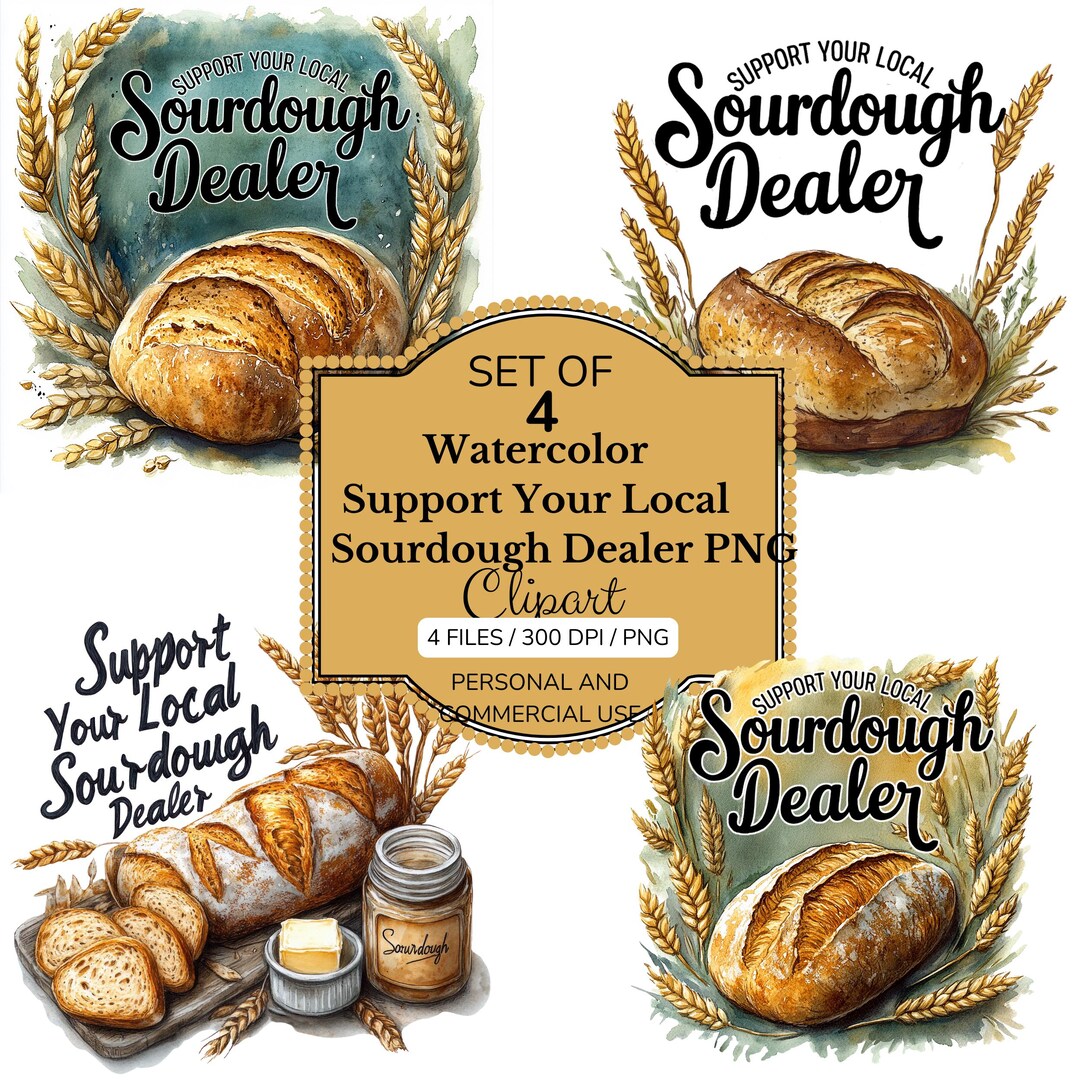 Sourdough Dealer PNG - Homestead Bread Baker Clipart (digital Download ...