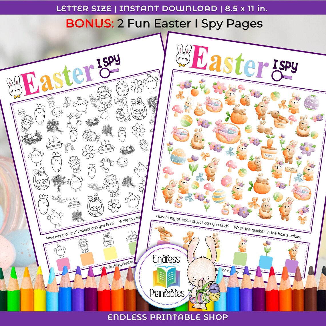 Easter Bingo, Printable Easter Bingo, Kids Party Game, Easter Activity ...