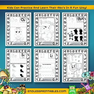 ZOO Animals Printable ABC Coloring Book | 70+ Kids Learning Activity ...