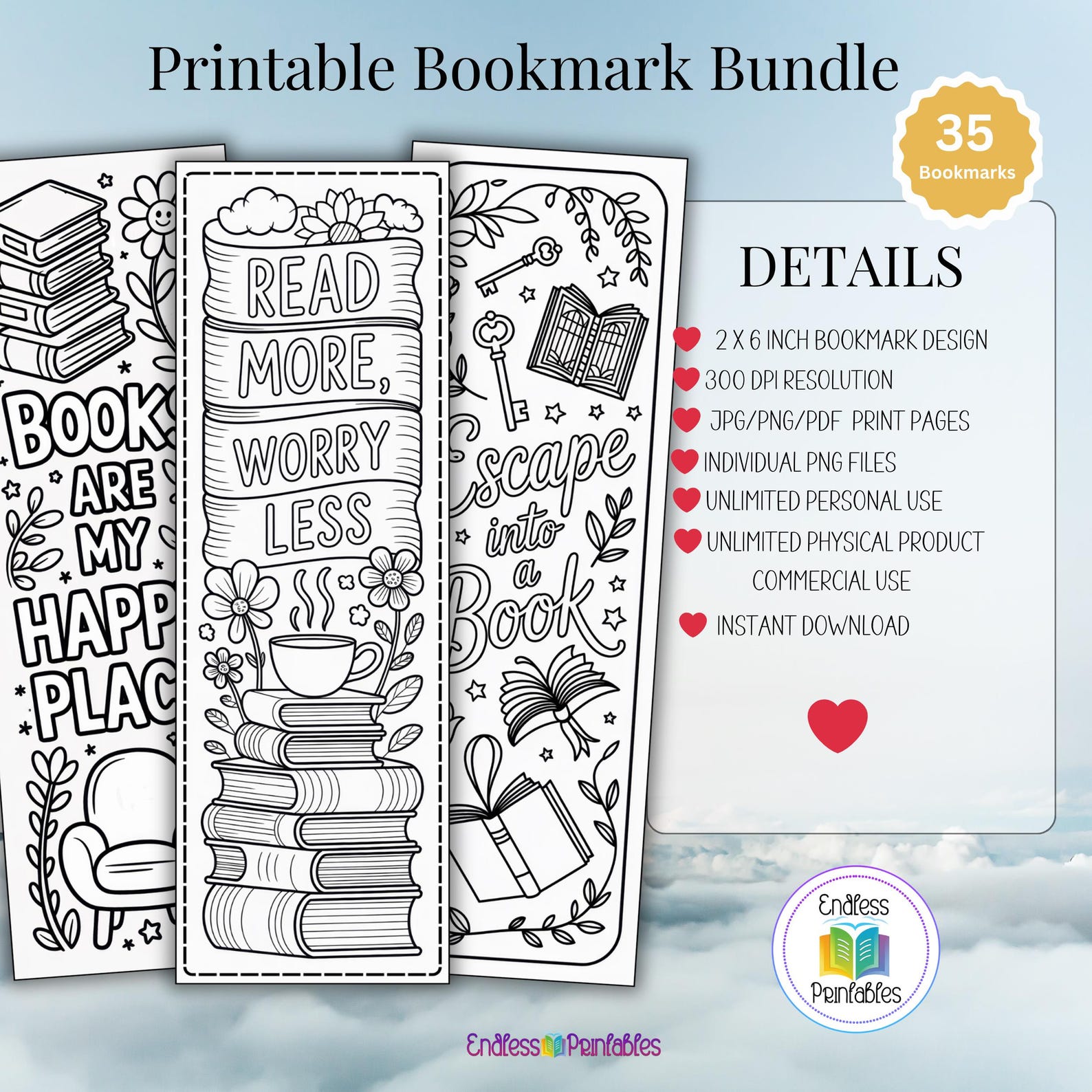 Coloring Bookmarks - Inspirational Quotes, 35 DIY Gift Designs ...