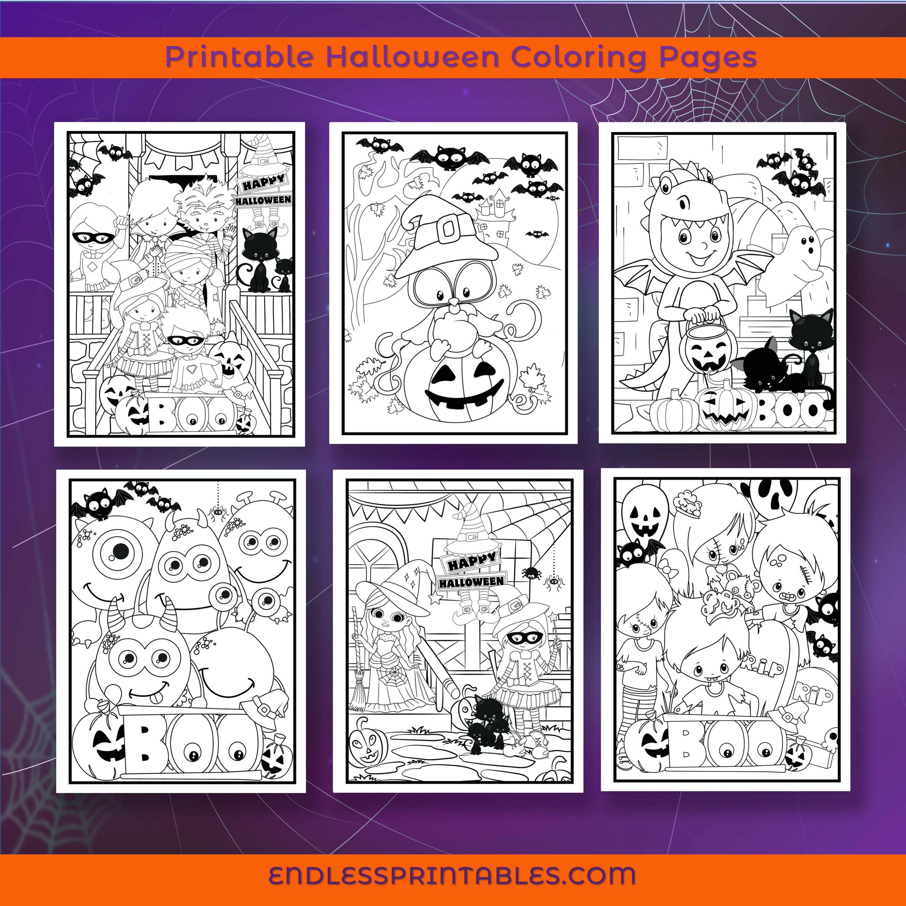 Printable Halloween Activity Pages | Halloween Coloring Sheets for Kids ...