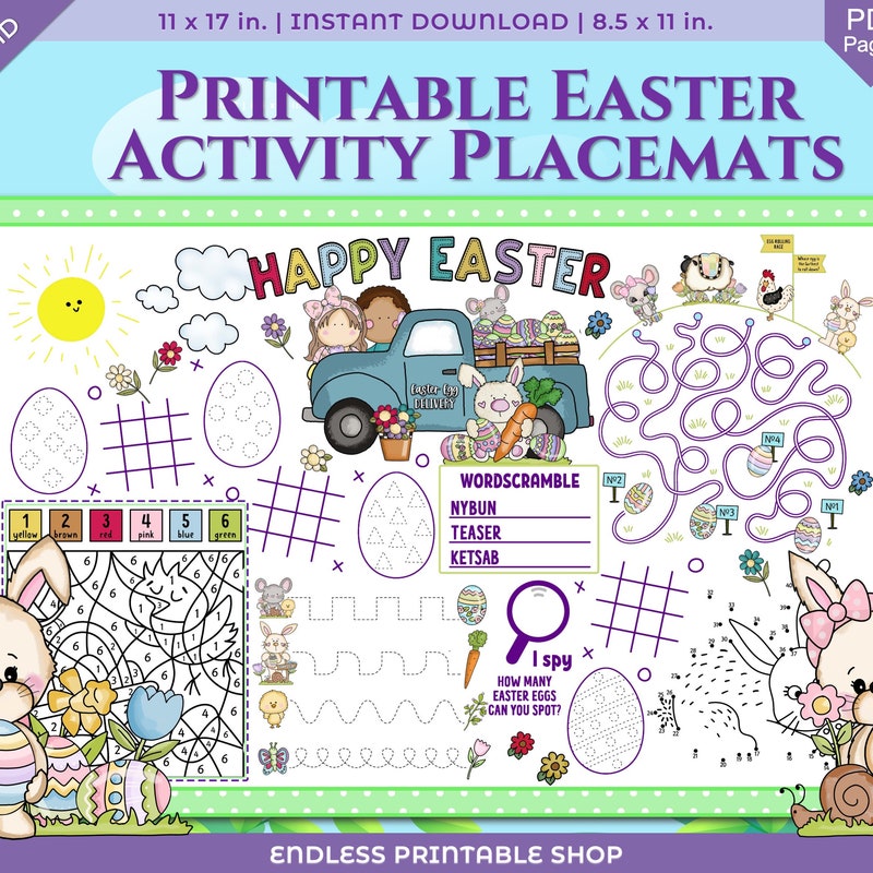 Easter Placemats - Etsy