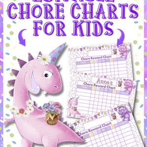 Editable Chore Chart for Kids | Dinosaur Chore Chart | Printable Kids ...